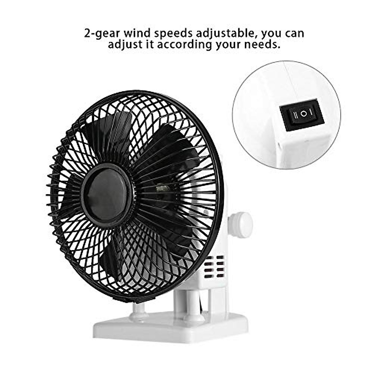 13W Mini Electric Fan Table Desk Big Wind Manicure Fan Dryer Manicure Tool, Two Gears Adjustable Rotating Fans, Mini Desktop Manicure Mute High Wind Table Fan