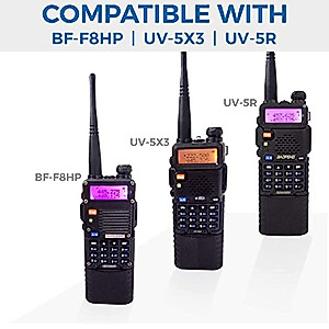 Li-ion Battery Desktop Charger for Baofeng UV-5R UV-5RA UV-5RB UV-5RC UV-5RD UV-5RE UV-5RePlus TYT TH-F8 Two Way Radio with USB Cable