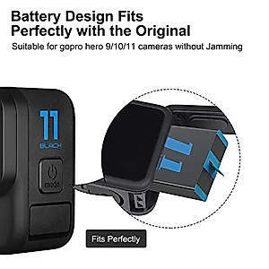 Quiltered Hero 9/10/11 Batteries 2 Packs and 2-Channel Charger Compatible with GoPro Hero 9 Black, GoPro Hero 10 Black, GoPro Hero 11 Black (Fully Compatible with GoPro 9 GoPro 10 GoPro 11 Battery)