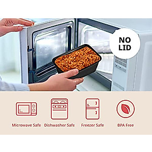 GLCSC [20 Pack 32oz Meal Prep Containers Lids, Bento Box, Plastic Food Storage Containers, BPA Free, Stackable, Microwave, Dishwasher & Freezer Safe