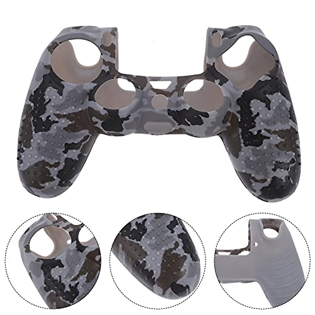 OSALADI Gamepad Anti- Slip Sleeve Silicone Cover Case for Game Console Handle Compatible for PS4 Slim pro