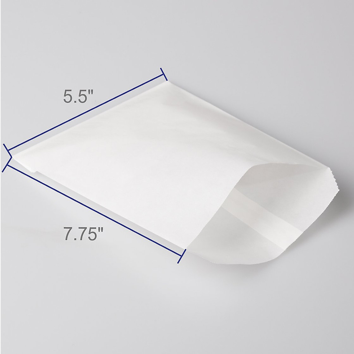 BagDream Glassine Waxed Paper Bags 5.5x7.75 Inches Pack of 100 Flat Glassine Bags Glassine Envelopes, Cookie Bags, Popcorn Bags