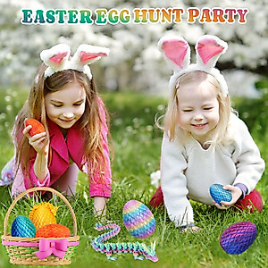 TBOLINE 3D Printed Easter Dragon Egg, Articulated Crystal Dragon Fidget Toy, Surprise Prefilled Easter Egg Filled with Toy - Basket Essentials Stuffers for Kids Girls Boys