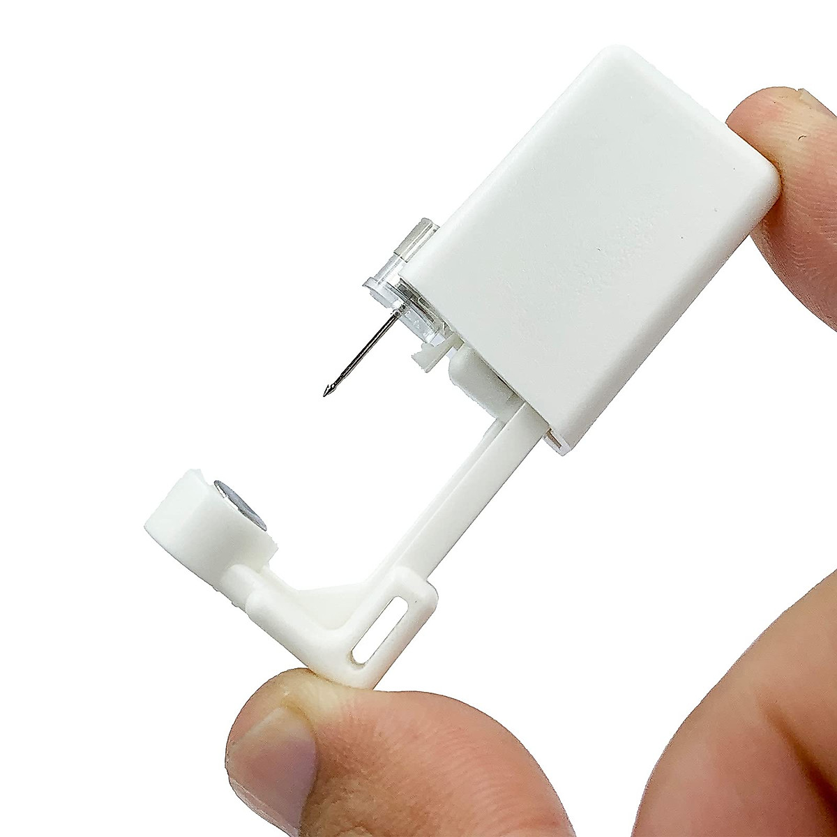 2Pcs Disposable Sterile Ear Piercing kit, self piercing earrings Gun,A fun at home piercing kit (Black)