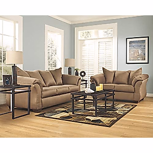 Signature Design by Ashley Darcy Casual Plush Loveseat, Brown