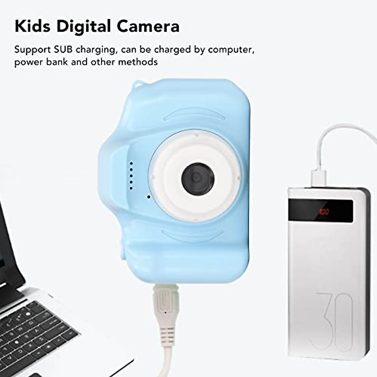 Kids Camera, Portable 2.0in IPS Screen Digital Camera Video Recorder for 4 5 6 7 8 9 Year Old Boy Girl
