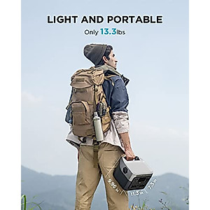 EF ECOFLOW Portable Power Station RIVER 2 Max, 512Wh LiFePO4 Battery/ 1 Hour Fast Charging, Up To 1000W Output Solar Generator (Solar Panel Optional) for Outdoor Camping/RVs/Home Use