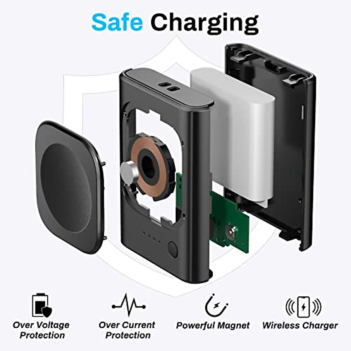 Watch Charger for Samsung, Portable Watch Charger 1800mAh Compatible with Samsung Galaxy Watch 6/6 Classic/5/5 Pro/4/4 Classic/3/Active 2, for Samsung Gear S3/Sport Watch Charger with Keychain