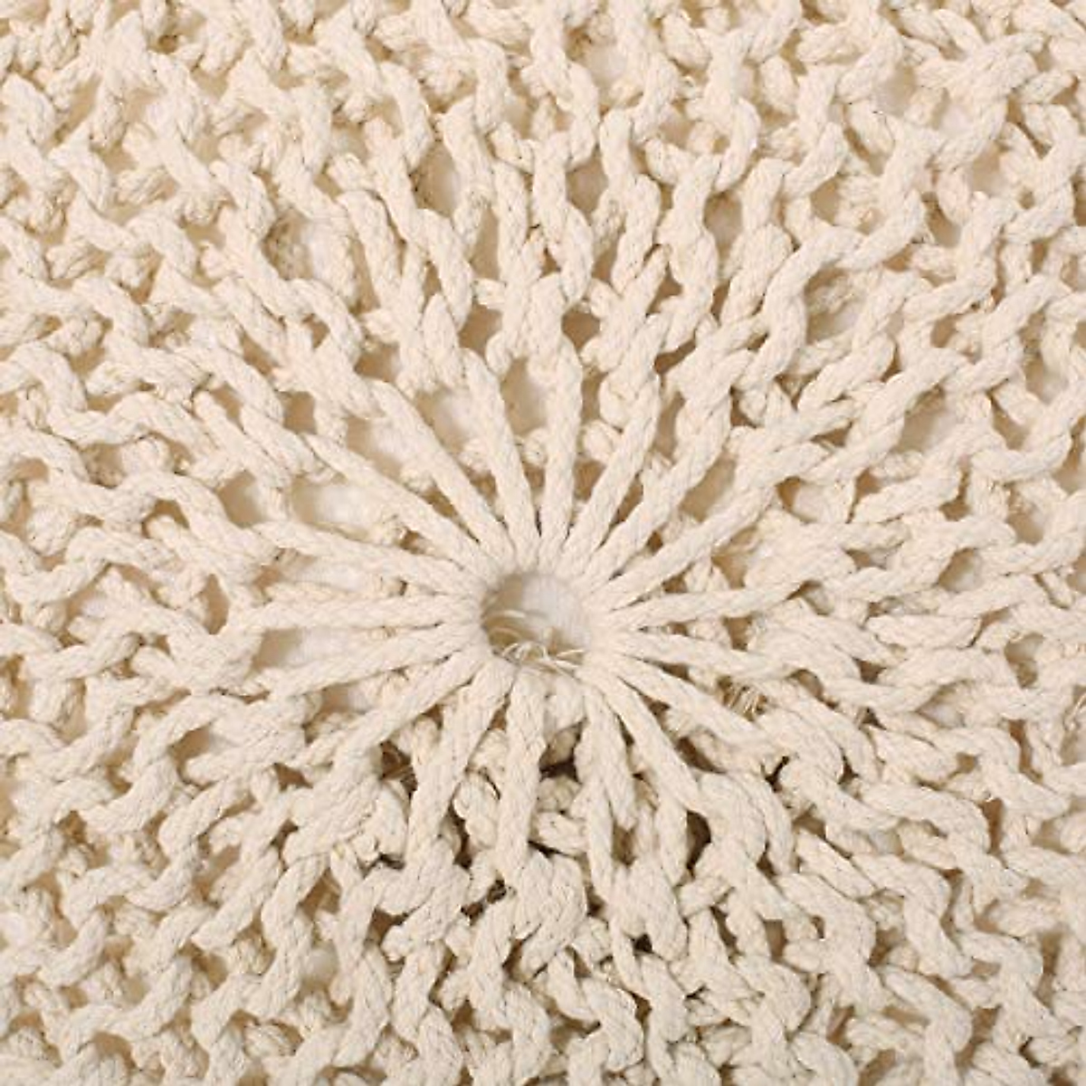 Christopher Knight Home Hortense Pouf, Ivory