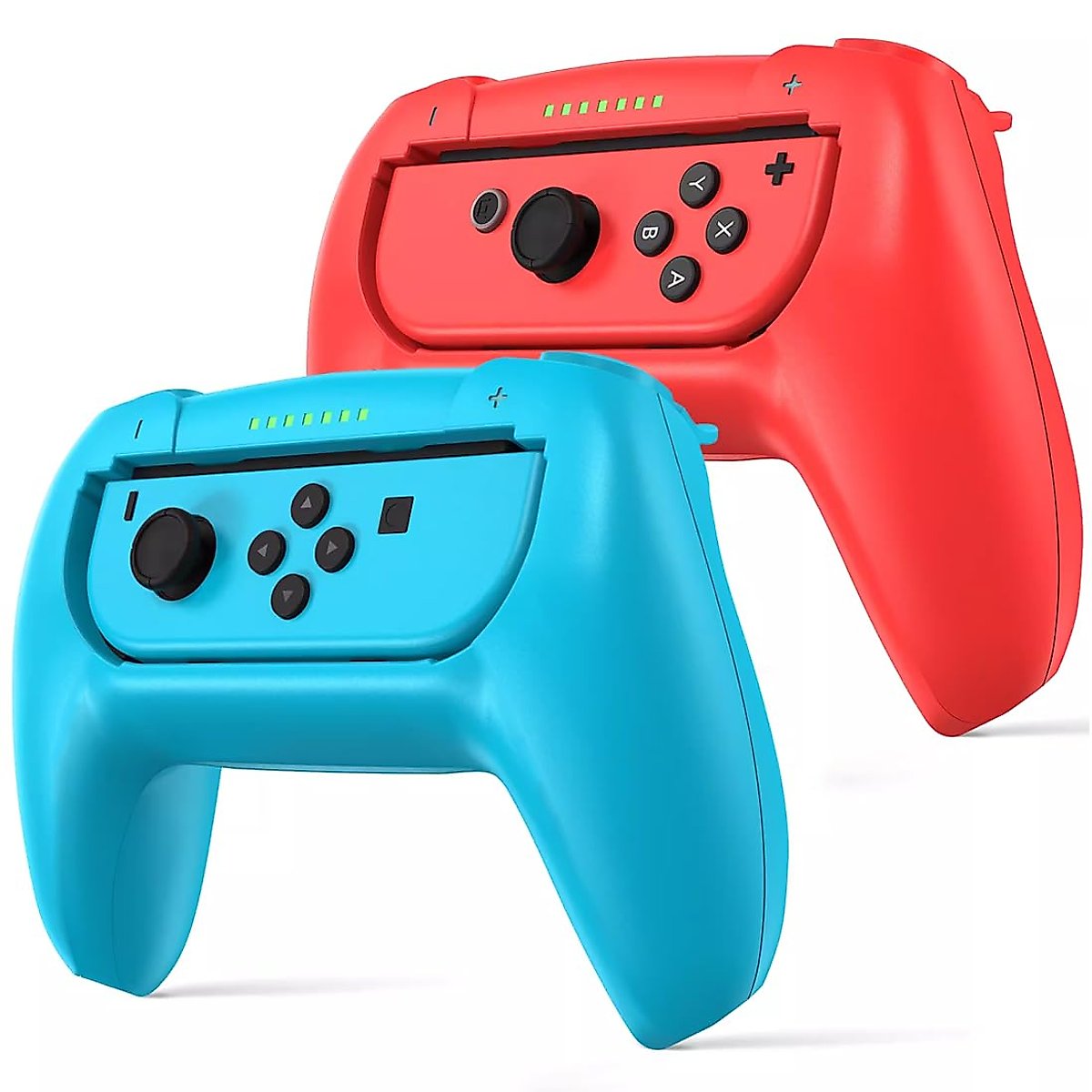 3 Pack Comfort Grips Compatible with Joy Con, Handle Grips Kit Compatible with Switch/OLED Controller with 4 Thumb Caps