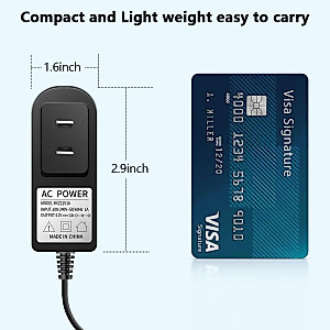 OOSSXX 12V1A 100V-240V US AC to DC Power Supply Adapter for CCTV Home Security Camera System 10 Feet Cord Power Supply for Surveillance Camera