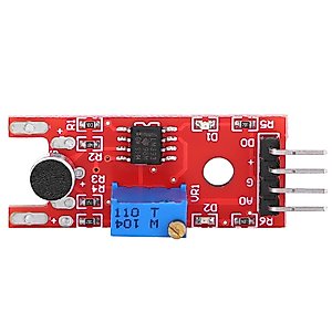 5Pcs Sound Sensor Module, 3 to 5V Microphone Sound Sensor Microphone Sensor Module Ultra Small Professional Microphone Amplifier IC KY-038 for Assembly with Indicator Lights