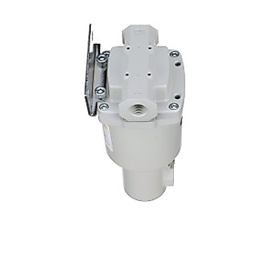 PneumaticPlus SDD450-N04F in-Line Desiccant Air Dryer 1/2" NPT - Metal Bowl w/Large Dome, 1 Quart Blue Desiccant Bead