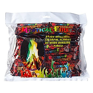 Mystical Fire Extreme Color Changing Flames for Wood Burning Fire Pits, Campfires (50 Packets)
