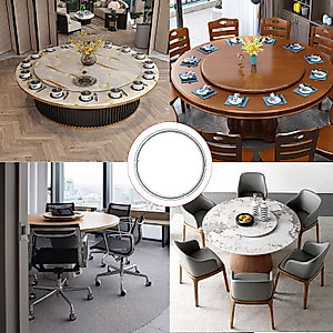 18 Inchs Lazy Susan Aluminum Bearing Metal Rotating Turntable Bearings Swivel Plate Hardware for Dining-Table and Workbench …