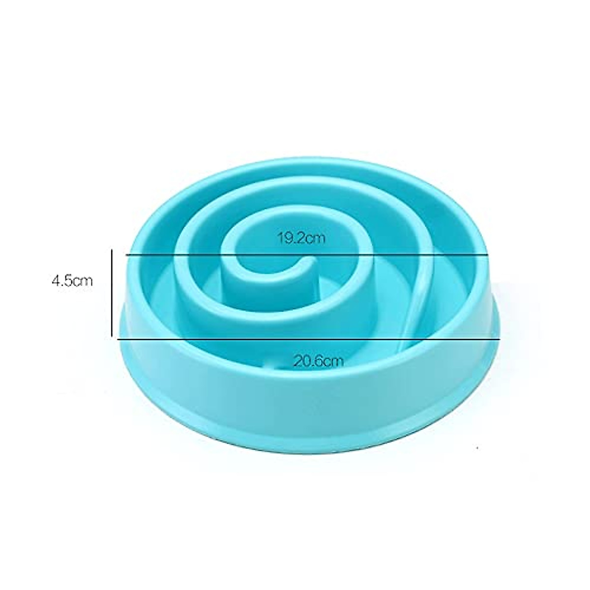 FUUIE Bowls for Food and Water Pet Dog Feeding Food Bowls Puppy Slow Down Eating Feeder Dish Bowl Prevent Obesity Pet Dogs Supplies (Color : Blue)
