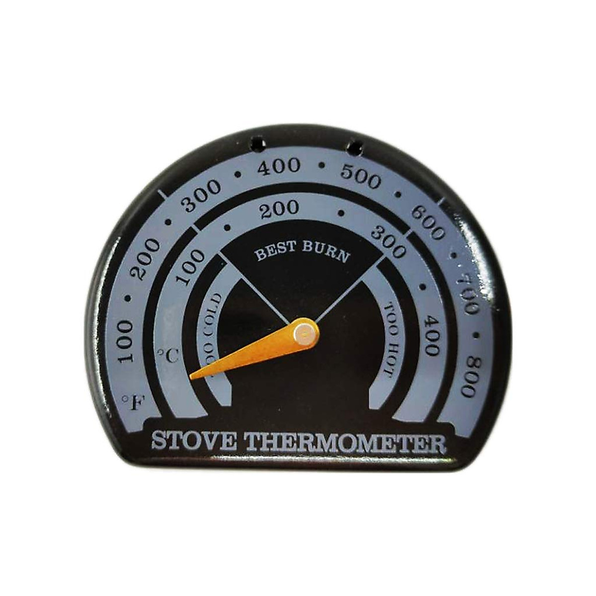 Tebatu Barbecue Tool,Magnetic Wood Fireplace Fan Stove Thermometer with Probe Household