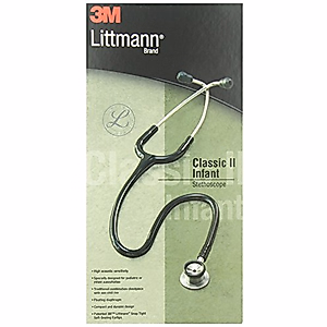 3M Littmann Classic II Infant Stethoscopes, 2114R, Stainless Steel Chestpiece, 28" Red Tube