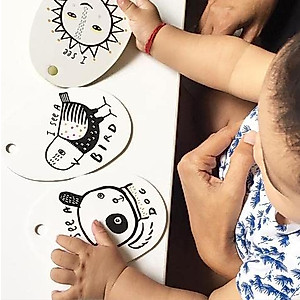 Wee Gallery Stroller Cards - I See On a Walk - Identification Travel Activity for Babies and Toddlers, with Snap on Strap for Walks, Car Seat, Bag, Stroller