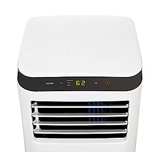 Whynter ARC-102CS Compact Size 10,000 BTU (7,000 BTU SACC) Portable Air Conditioner, Dehumidifier, and Fan with Activated Carbon and SilverShield Filters, for Rooms up to 300 sq ft in White