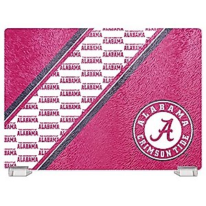 Duck House NCAA Alabama Crimson Tide Tempered Glass Cutting Board with Display Stand