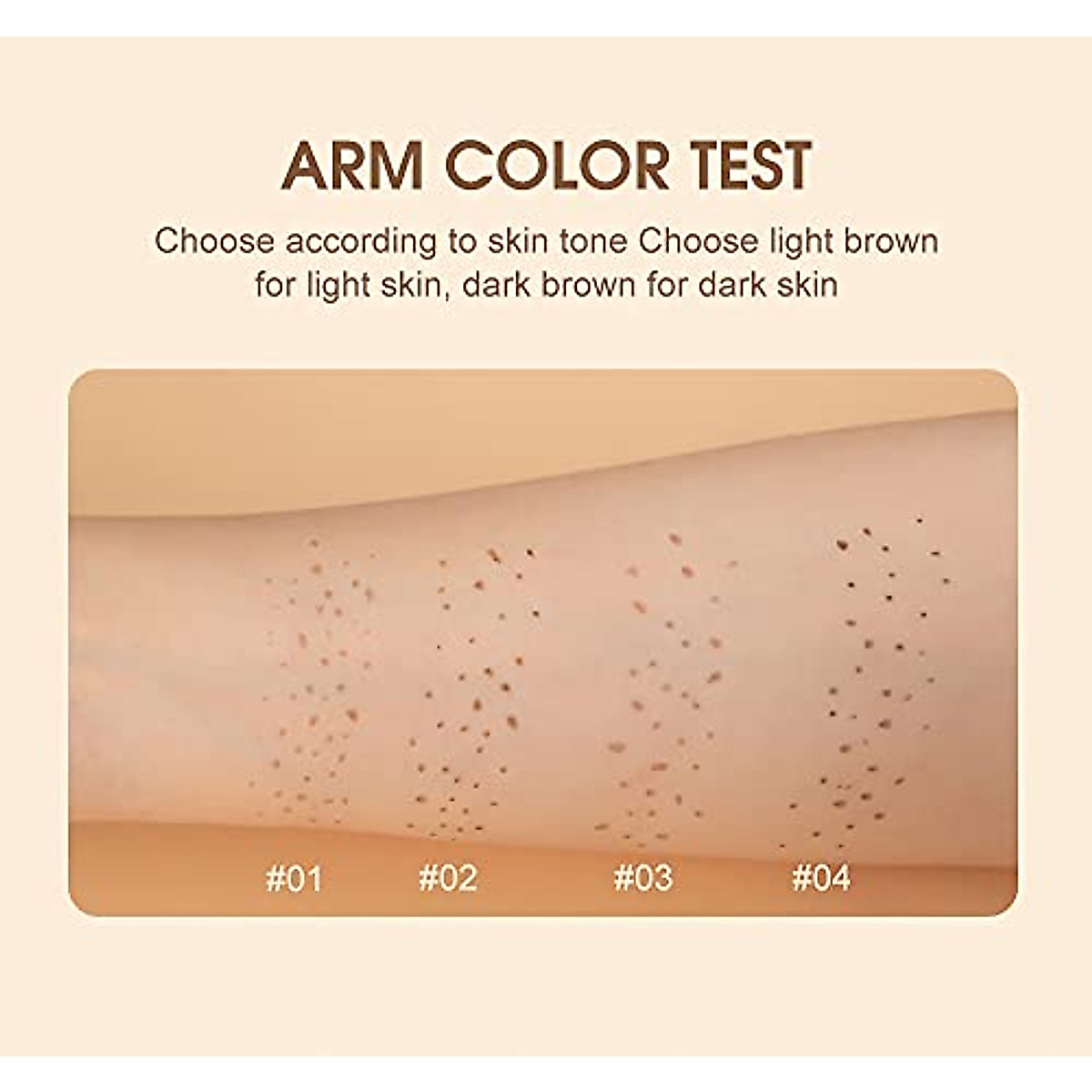 AKARY Freckle Pen Professional Lifelike Face Concealer Point Out Natural Waterproof Longlasting Soft Artificial Fine Makeup Freckle Pen Life Face Decoration (#01 Light Brown)
