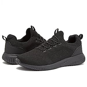Avia Anchor SR Mesh Slip On Non Slip Shoes for Men, Water Resistant Mens Restaurant, Work & Food Service Sneakers- Black, 13 Medium
