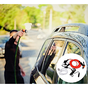 Electric Pressure Washer Pump, 80W 130 PSI 12V Portable High Pressure Car Washer Pump, Powerful Washing Car Water Pump Kit with Hose for Home Garden Vehicles Projects Patio Lawn Garden