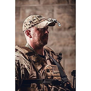 Streamlight 14307 Sidewinder Stalk 76-Lumen Tactical Helmet Light with Flexible Stalk, Includes Battery, Helmet Clip, Arc Rail Mount and Assembly, Coyote