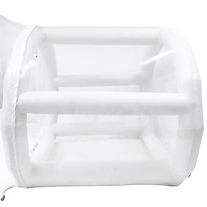 Inflatable Bubble House Bubble Tent with 350w Air Blower, PVC Commercial Outdoor Transparent Room Bubble Tent for Camping, Parties, Garden Picnic(118" Diameter, 78" Tunnel)