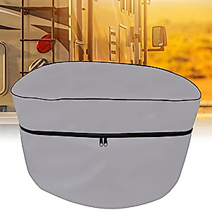 Camper Propane Tank Cover, RV Propane Tank Cover for Travel Trailer,Double 20lb (Grey)