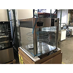 Pizza Warmer Merchandiser 18"Rack Rotating 4-tier NSF Certified Self Service Countertop Cabinet show Case RTR-158L
