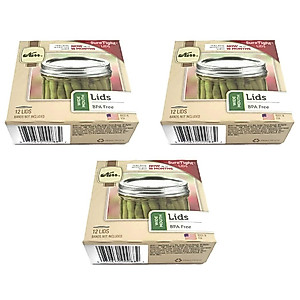 Kerr Wide Mouth Jar Lids, Set of 12