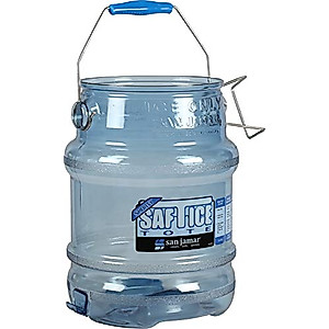 San Jamar Shorty Saf-T-Ice Commercial Ice Tote, 5 gal, (1 Pack)
