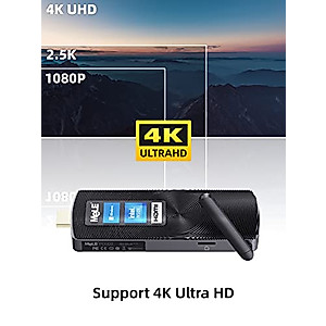 MeLE PCG02 Fanless Mini PC Stick Desktop,J4125 8GB 256GB Windows 11 Pro 4K HDMI Portable Small Computer, Support Win10 pro PXE Unlocked Bios Gigabit Ethernet, Work on Media Industry IoT Office