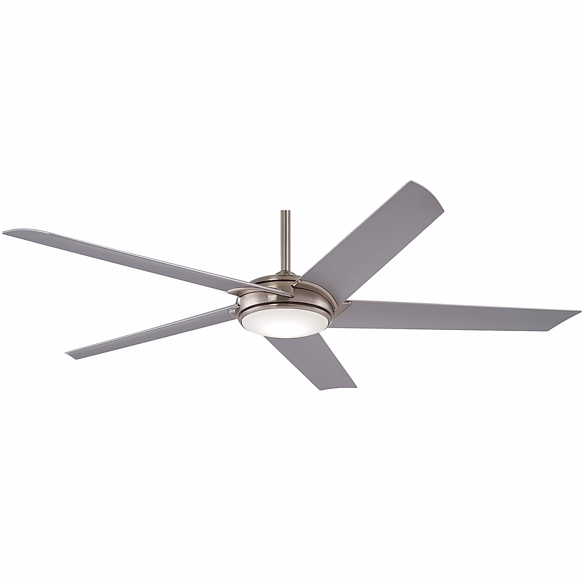Minka-Aire F617L-BN Raptor 60 Inch LED Ceiling Fan with DC Motor and Integrated 16W LED Light in Brushed Nickel Finish