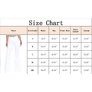 ZERMOM Women's Flare Jeans Mid Rise Bell Bottom Denim Pants