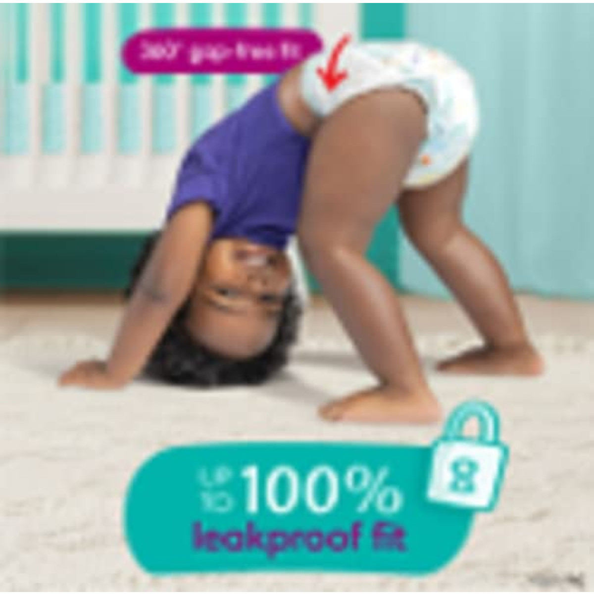 Diapers Size 5, 128 Count - Pampers Pull On Cruisers 360° Fit Disposable Baby Diapers with Stretchy Waistband, (Packaging & Prints May Vary)