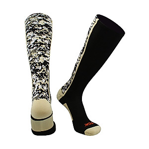 TCK Digital Camo OTC Socks (Black/Vegas Gold, X-Large)