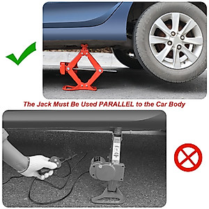 Electric Car Jack TYAYT 3 Ton 12V Car Scissor Jack for Car Sedan and SUV Portable Electric Jack for Tire Replacement