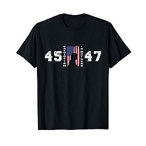 2024 Pro Trump 45 47 Patriotism Is Not Dead Vintage Flag T-Shirt