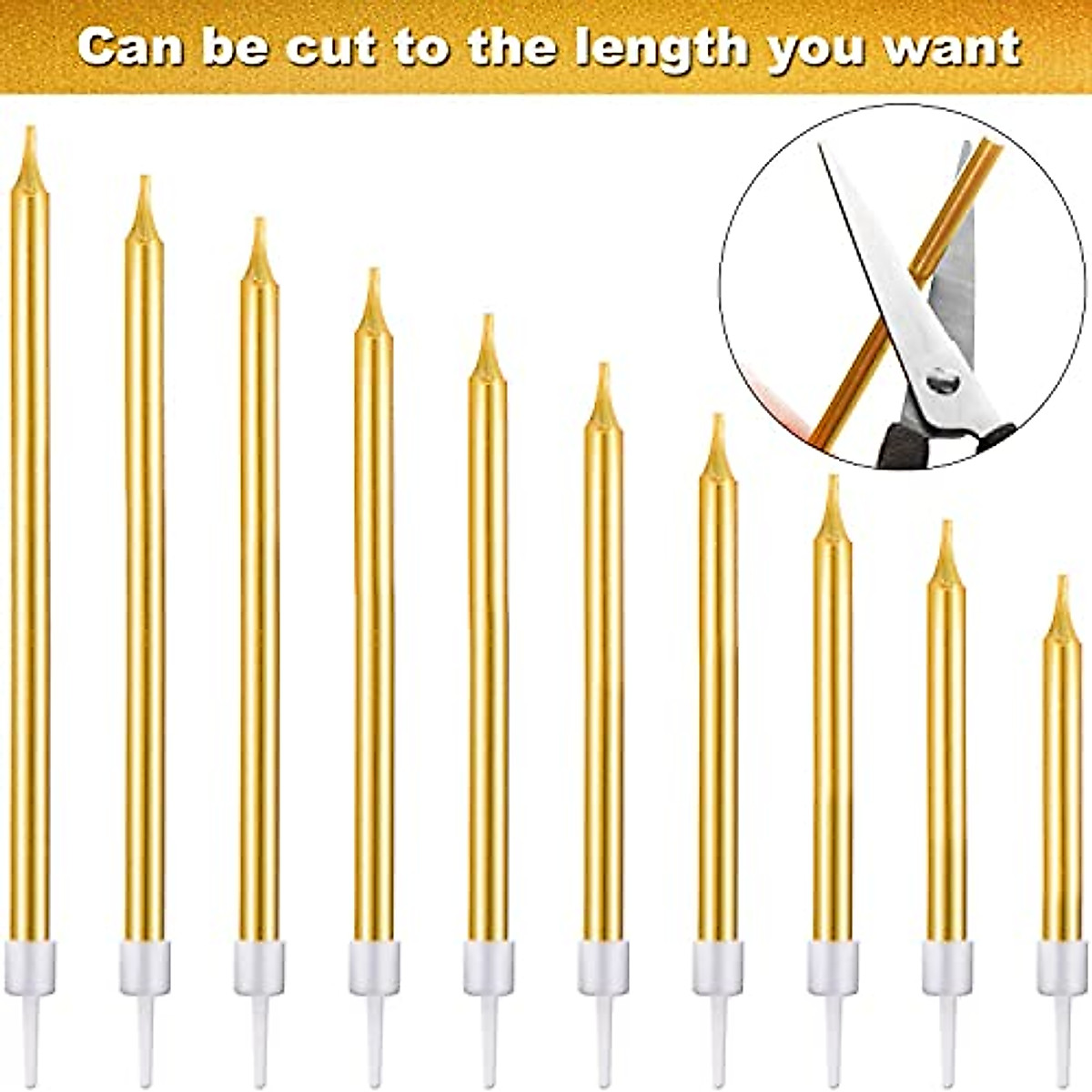 BeautyChen Birthday Candles 22 Pieces Birthday Numeral Candles Cake Numeral Candles Number 0 1 2 3 4 5 6 7 8 9 (0-9) Glitter Cake Topper Decoration for Birthday Wedding Party Anniversary