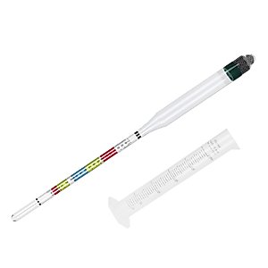 BORDSTRACT Hydrometer Alcohol 0-200 Proof Hydrometer Alcohol, Triple Scale Hydrometer for Home Brew Beer, Wine, Mead and Kombucha