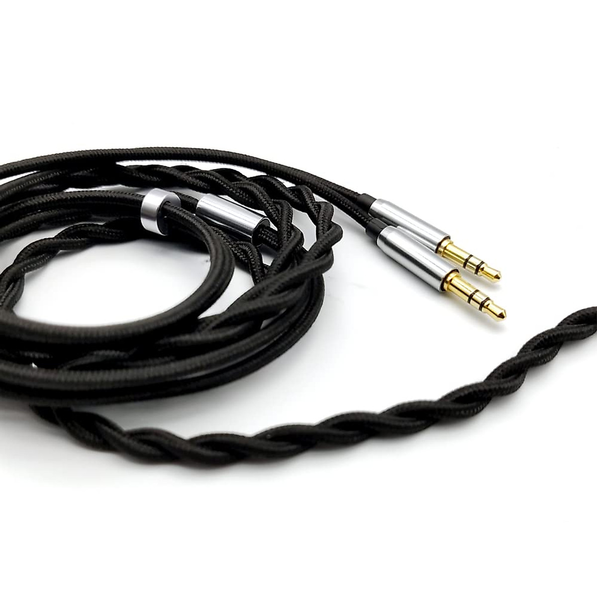 FAAEAL Replacement Cable for Hifiman SUNDARA Ananda,Upgrade Cable for Hifiman HE4XX/HE-400i/HE560/HE-350/HE1000 Headphone 2.5mm/3.5mm/4.4mm to Dual 3.5mm Jack Male Cord 1.45meters/4.7ft (3.5mm Jack)