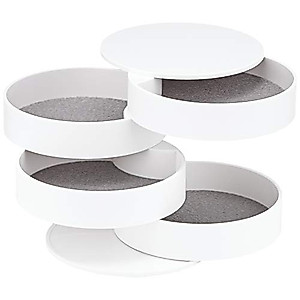 YAMAZAKI home Tower 4-Tiered Accessory Tray White