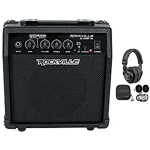 Rockville G-AMP 10w Guitar Amplifier Amp w/Bluetooth+Clean/Distortion+Headphones