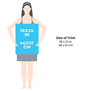 Artery8 Audubon Birds Great Blue Heron Painting Premium Wall Art Canvas Print 18X24 Inch