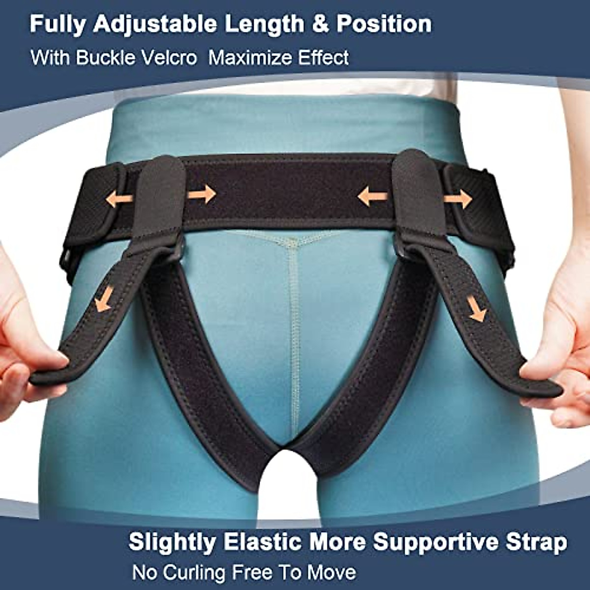 JOMECA Pelvic Support Belt for Prolapse, Pro Band Brace for Vulvar Varicosities, SPD Treatment, LCS, Groin, Pelvic Floor, Organ Prolapse Support Relieve Tilted or Twisted Pelvis Girdle Pain (Medium)