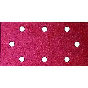 Bosch 2609256A87 Pack of 10 Sanding Sheets for Black + Decker Orbital Sanders 93 x 185 cm 8 Holes Grit Size 40
