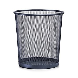 Zeller 17740 26 x 28 cm Waste-Paper Basket Mesh Coal